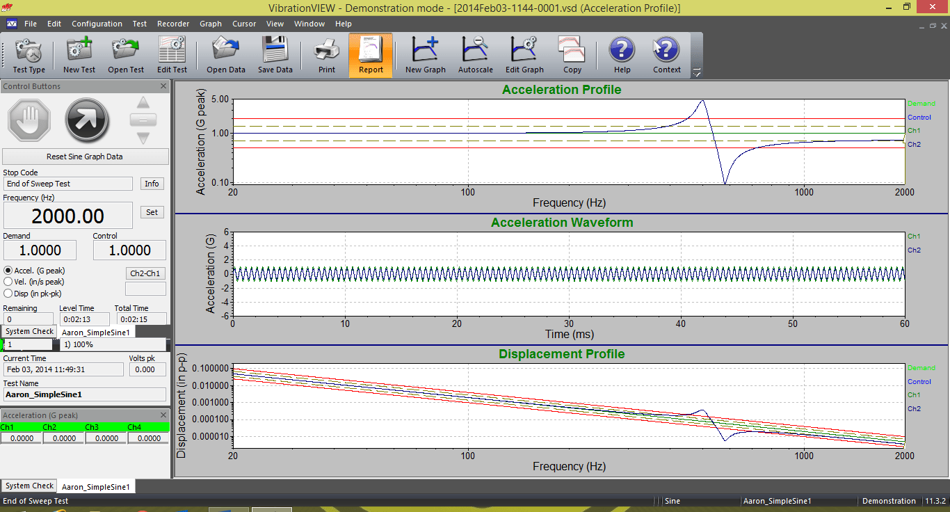 Module 1.1 - Simple Sine Test - VRU