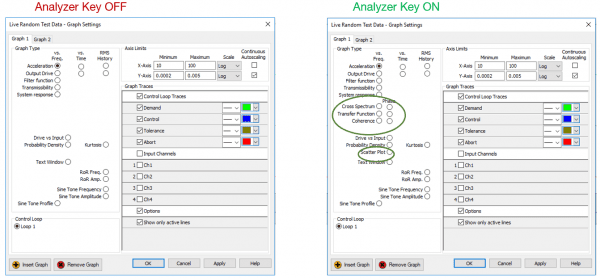 Navigating to the Analyzer Graphs - Analyzer Software - VRU
