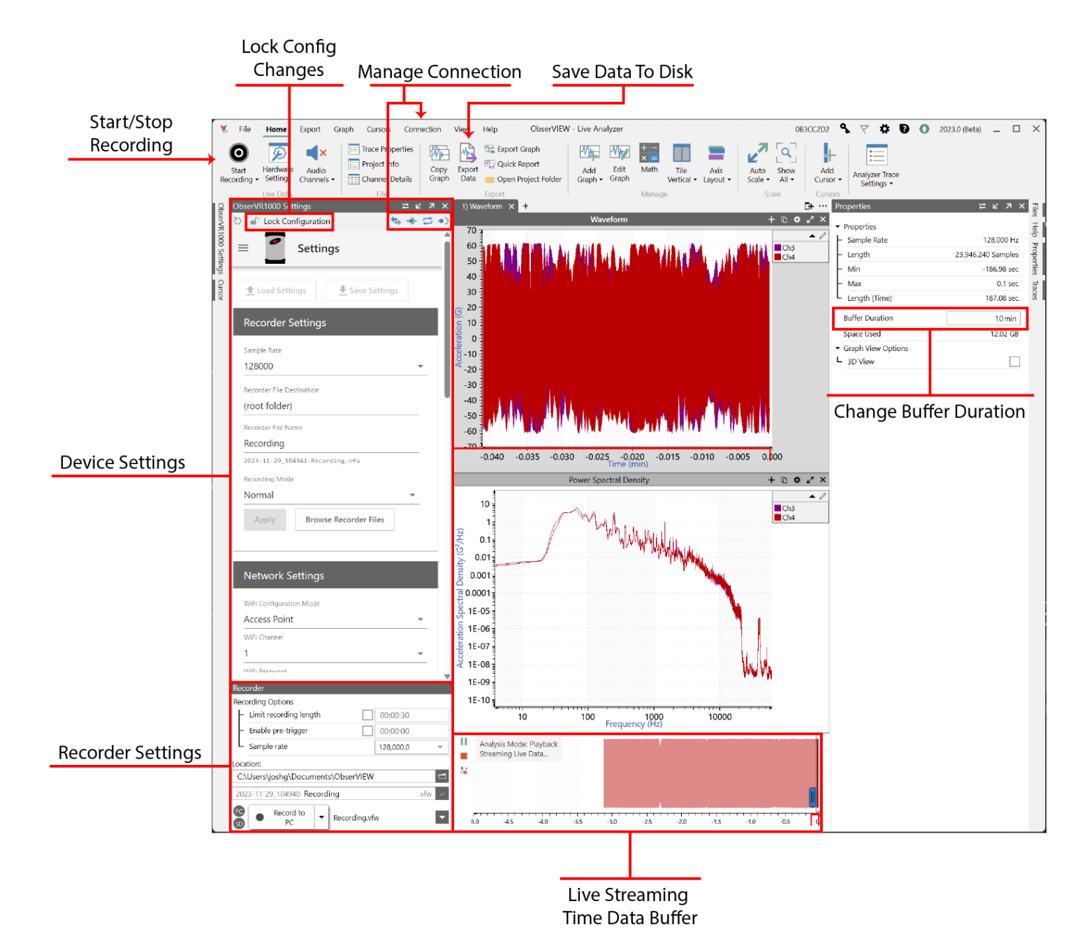 Live Analyzer - ObserVIEW Data Analysis Software - VRU
